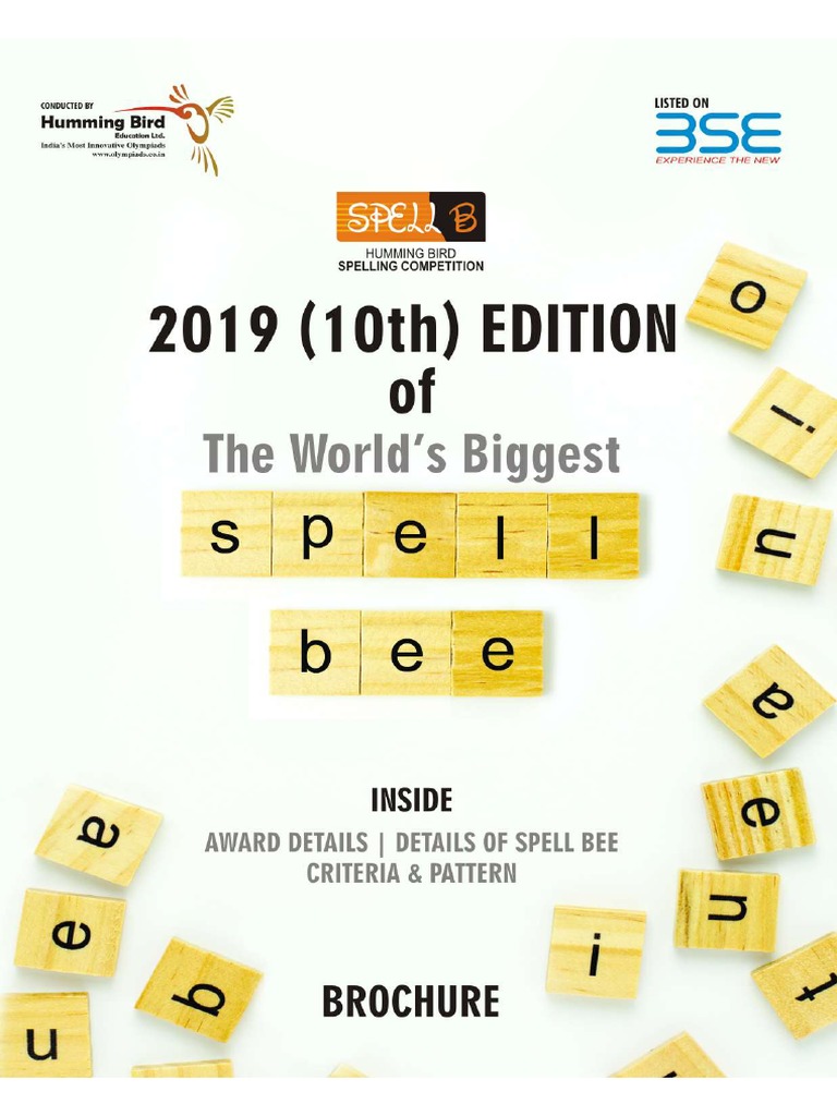 Spell Bee - Brochure PDF | PDF
