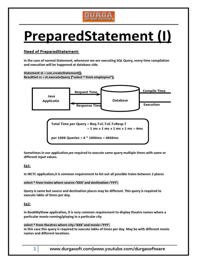 Complete Jdbc Programming Part 2 Pdf Parameter Computer 7278