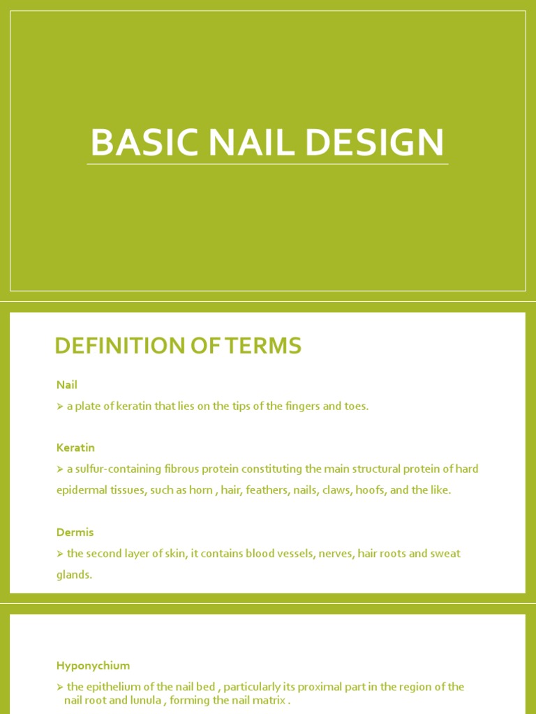 Basic Nail Design | PDF | Nail (Anatomy) | Skin