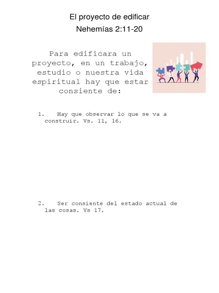 El Proyecto de Edificar Nehemias 2 | PDF | Derecho | Relaciones personales, crianza y desarrollo ...