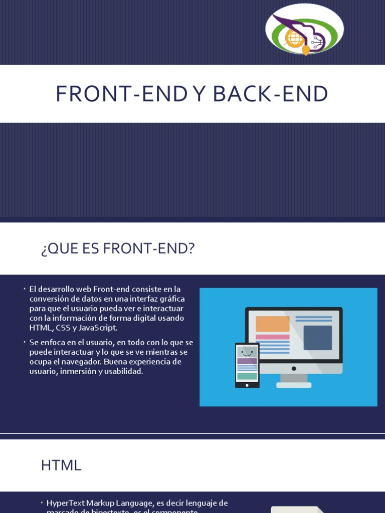 Front-End y Back-End | PDF | Bootstrap (marco frontal) | Hojas de estilo en cascada