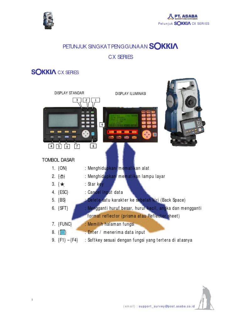 Langkah Total Sokkia CX 105 | PDF