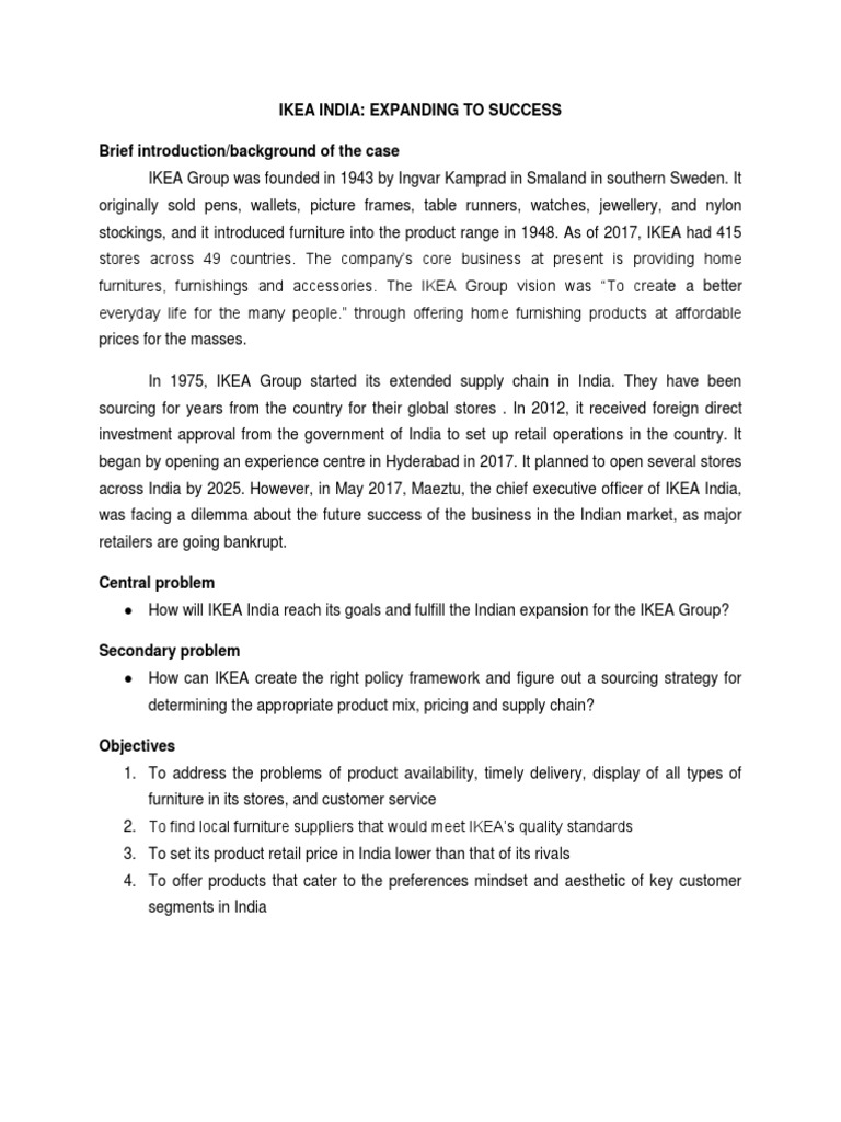 Ikea Case Analysis | PDF | Retail | Brand