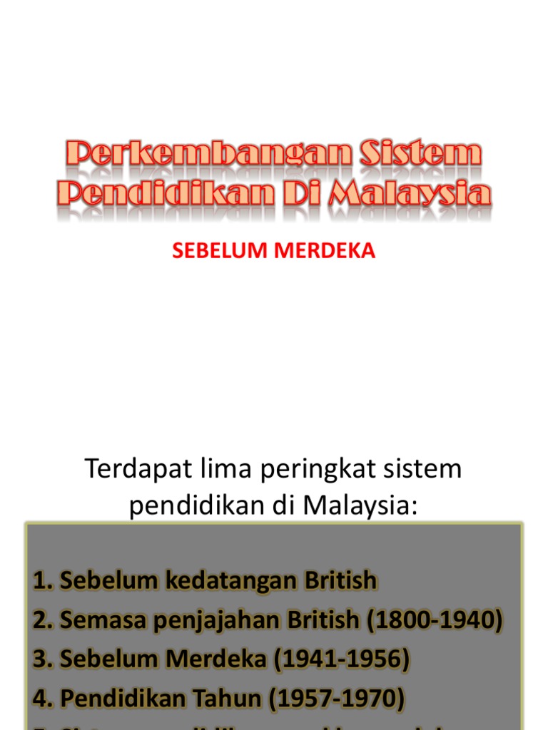 Sebelum Merdeka | PDF