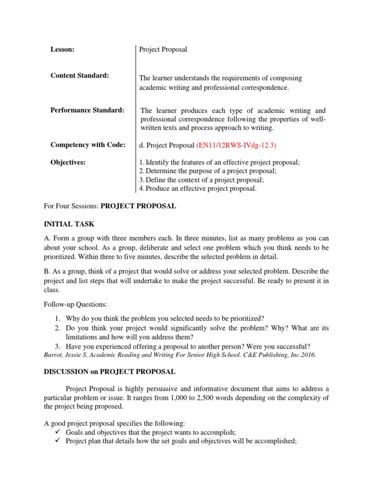 Project Proposal Guide | PDF | Monitoring And Evaluation | Evaluation