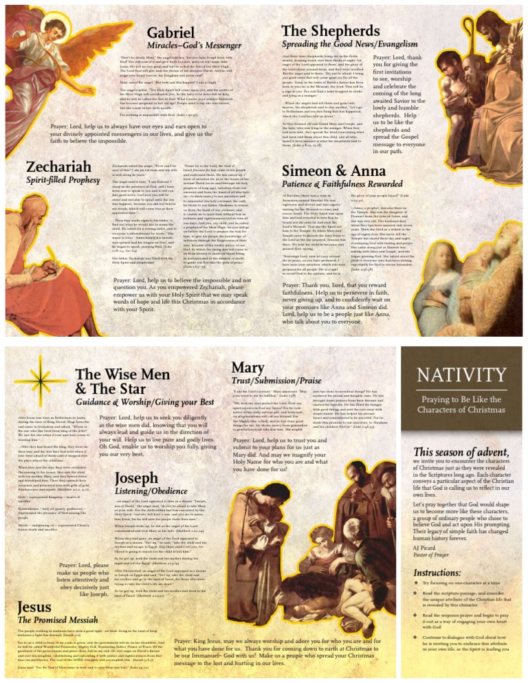 Nativity Prayer Directive | PDF | Gospel Of Matthew | Mary, Mother Of Jesus