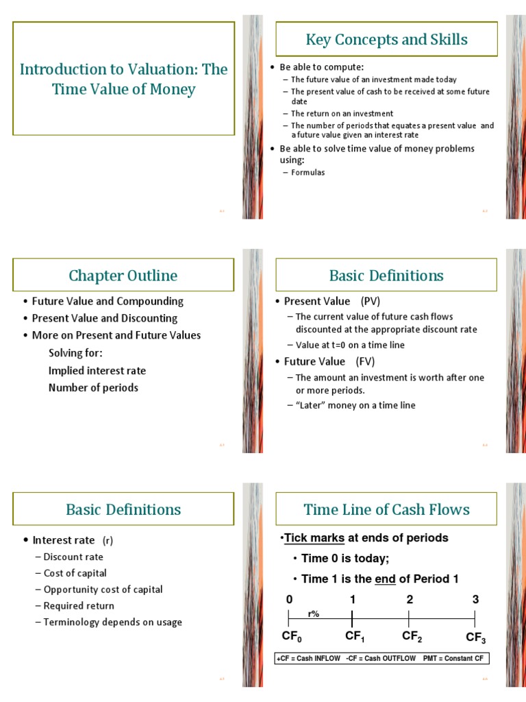 Introduction To Valuation - The Time Value of Money | PDF | Discounted ...