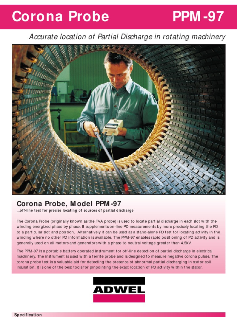 PPM-97 Corona Probe for PD Detection | PDF | Physical Quantities ...