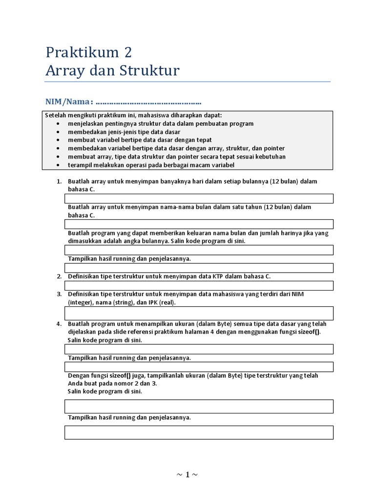 02 Array Struktur | PDF