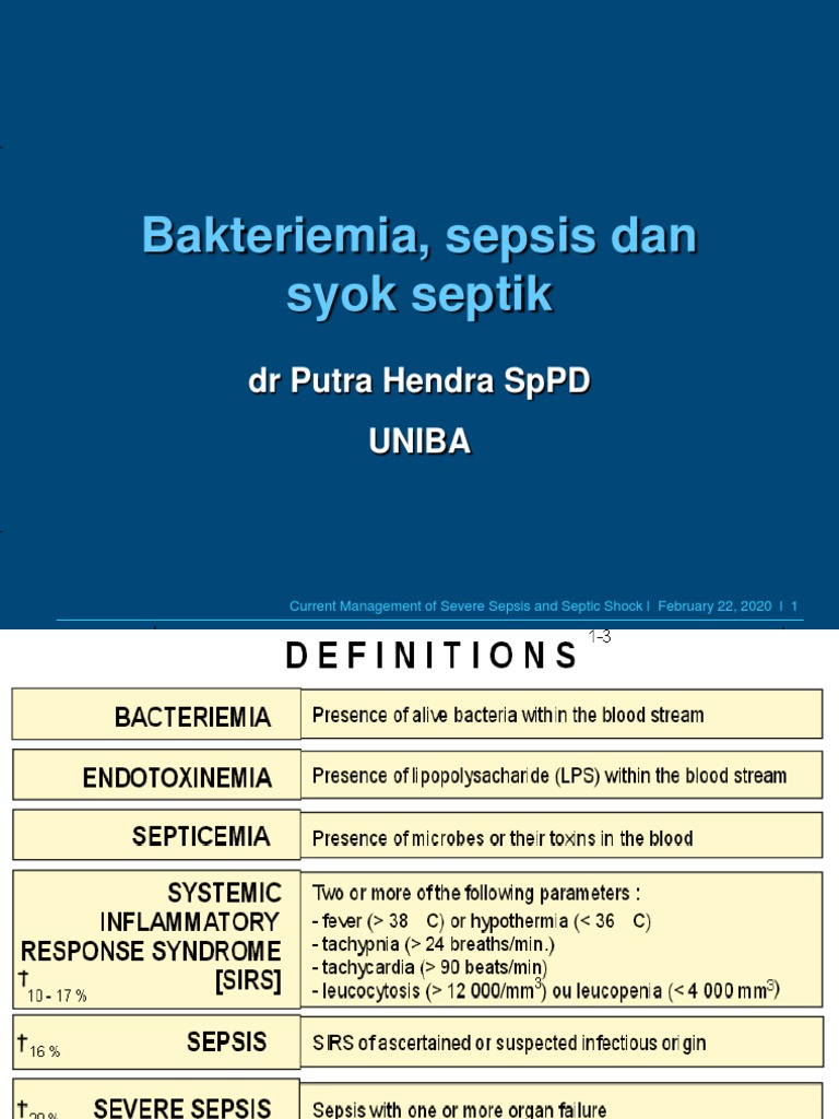 Sepsis-Syok Septik 5-12-15 | PDF | Sepsis | Shock (Circulatory)