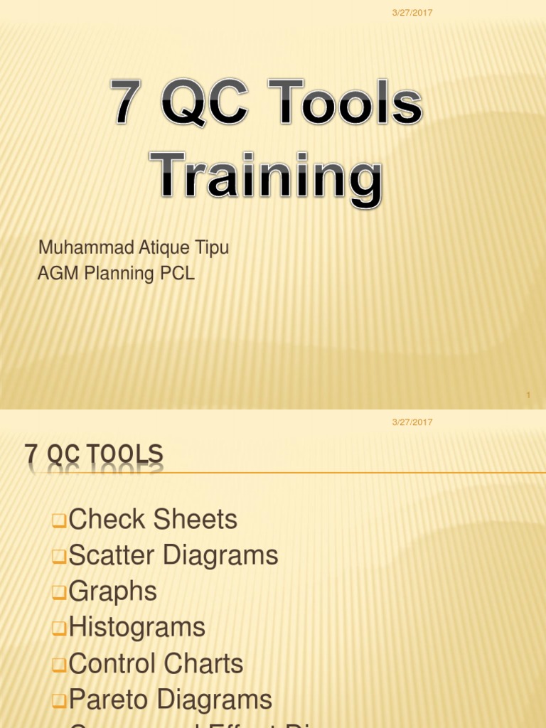 7 QC Tools Training PDF | PDF | Scatter Plot | Causality