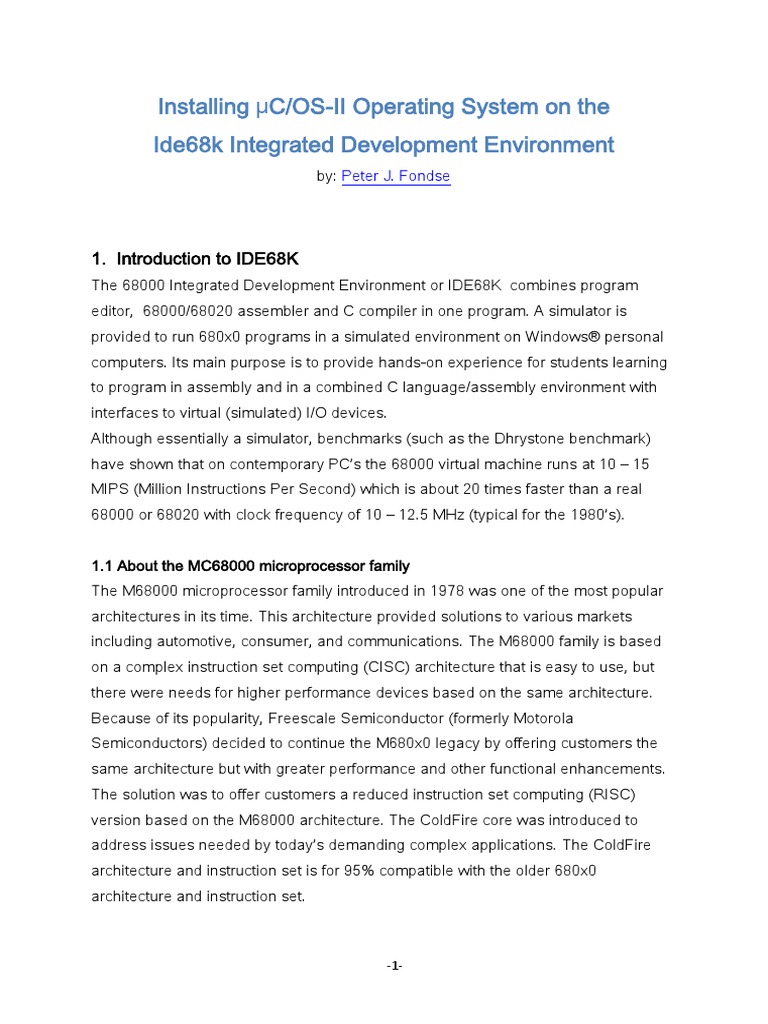 Install Ucosii Ide68k | PDF | Operating System | Office Equipment