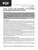 Non Invasive Glucose Measurement Techniques Using Near Infrared ...