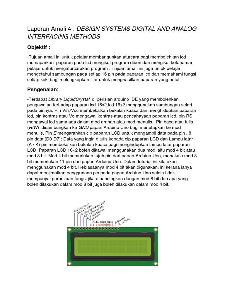 Design Systems Digital and Analog Interfacing Method | PDF