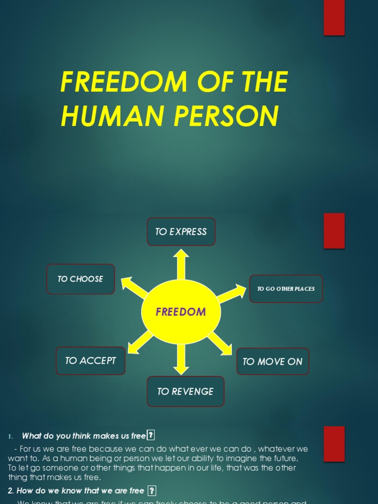 Freedom of The Human Person | PDF