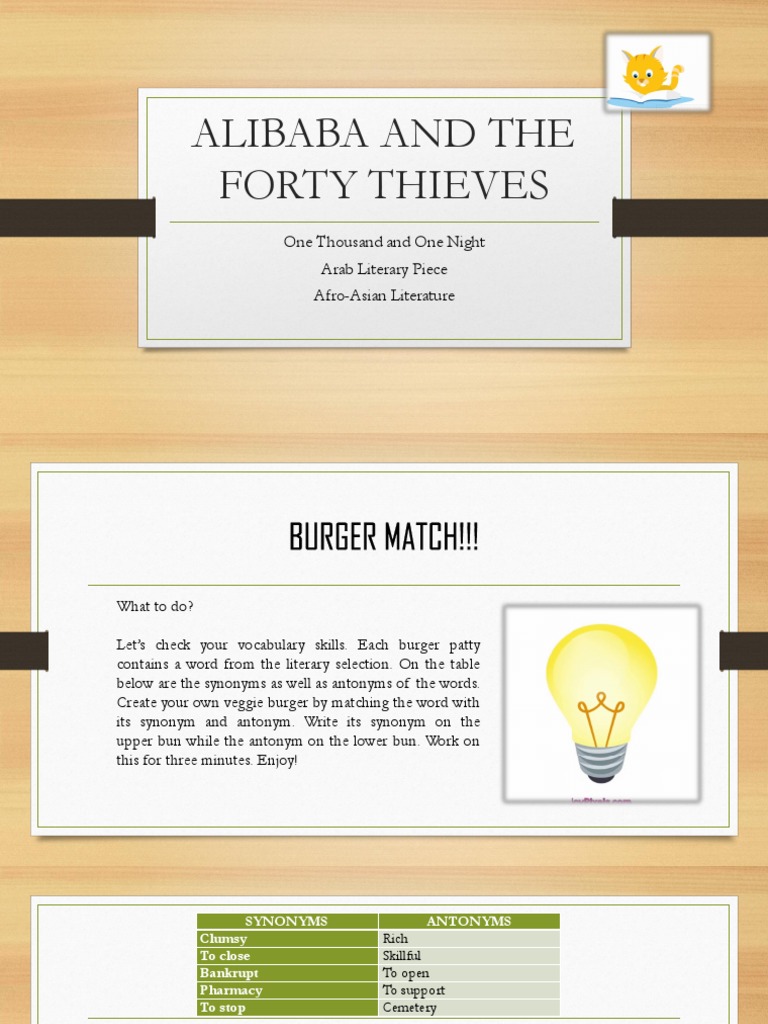 Alibaba and The Forty Thieves | PDF