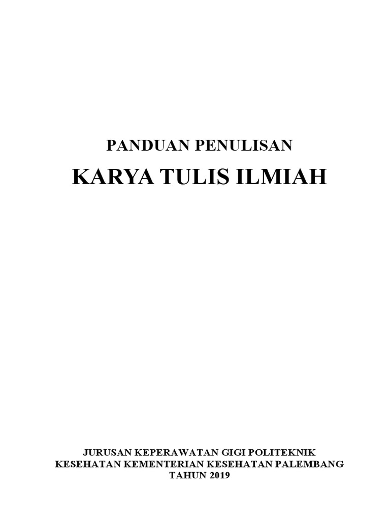 Panduan Penulisan KTI 2019 | PDF | Seni