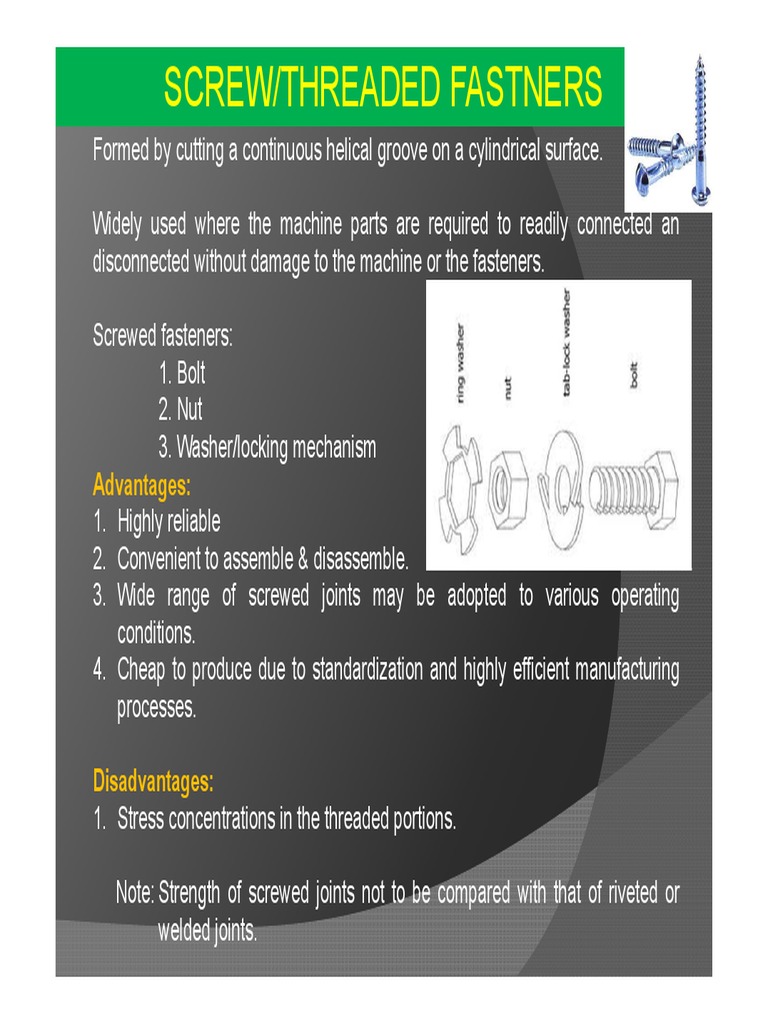 3 Screw - Threaded Fastners | PDF