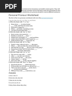 Pronouns Worksheet He She It and They | PDF | Language Arts & Discipline