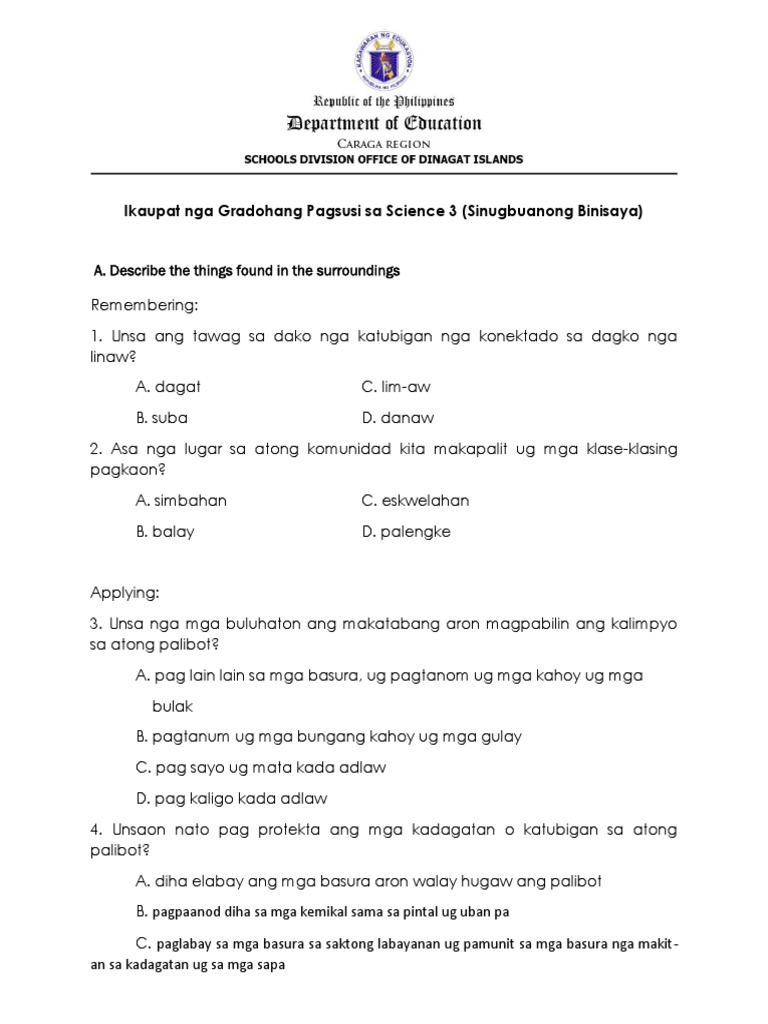 Science-Grade-3-TQ-Sinugbuanong Binisaya | PDF
