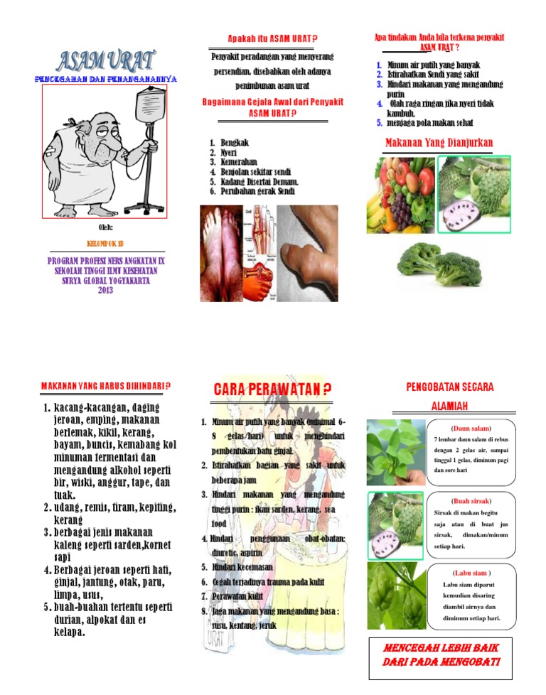 Leaflet Asam Urat | PDF