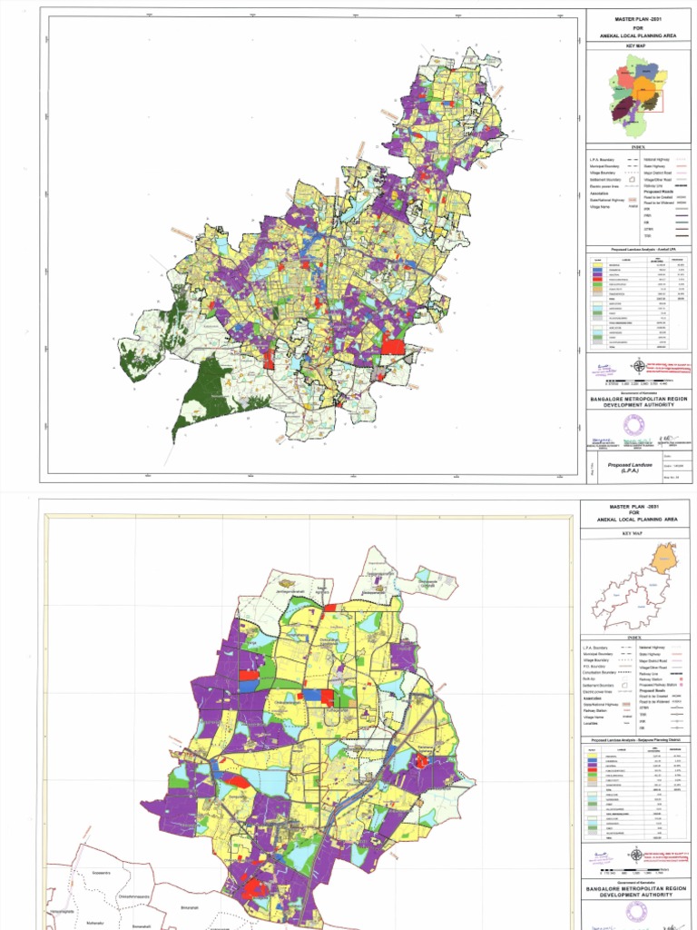 Anekal Taluk CDP Maps | PDF