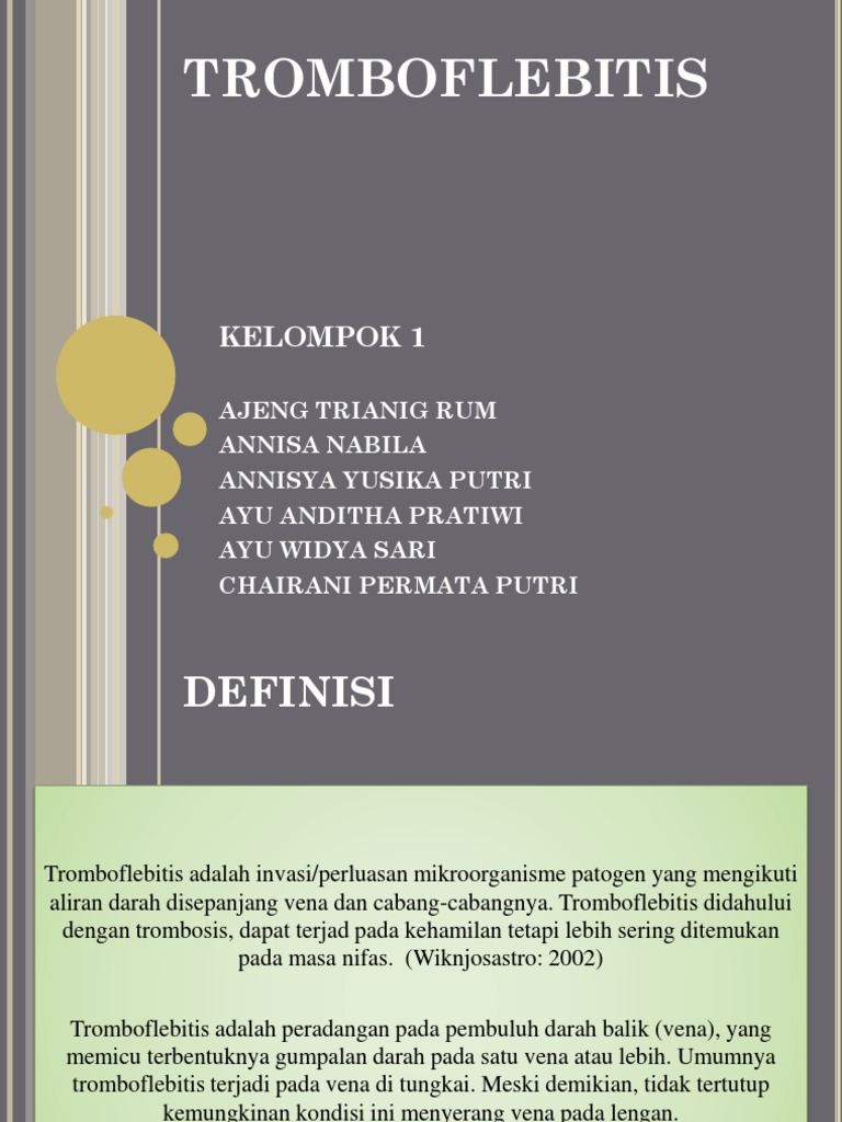 TROMBOFLEBITIS | PDF