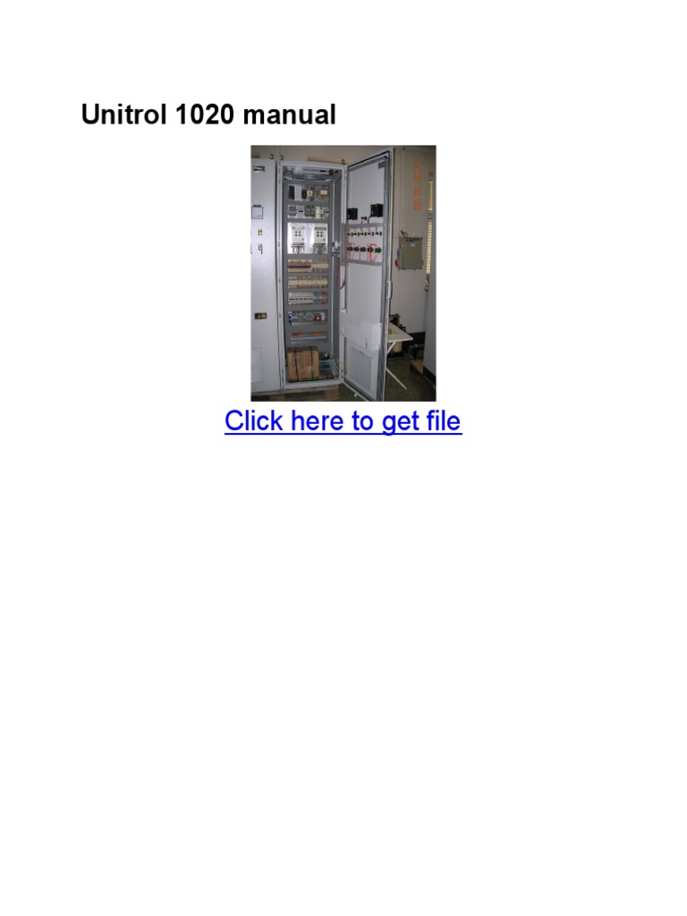 Unitrol 1020 Manual | PDF