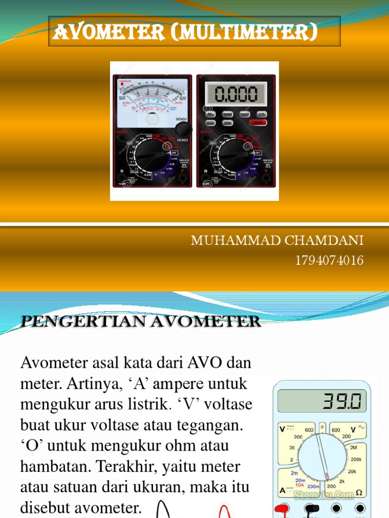 Avometer | PDF