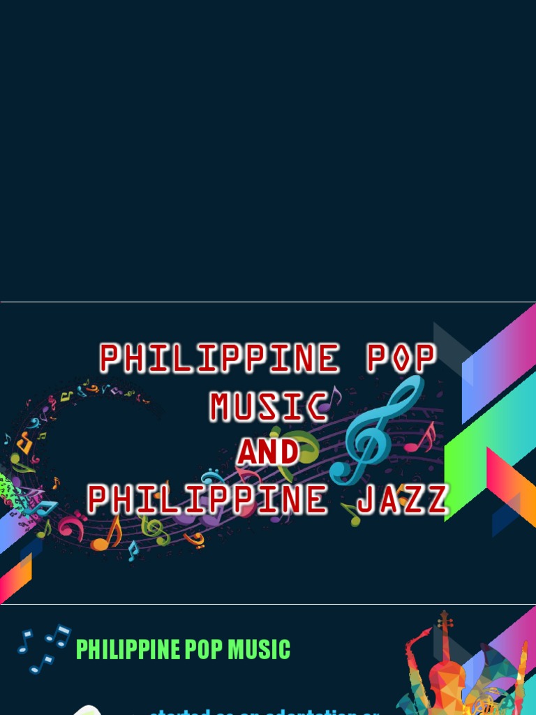Philippine Pop and Jazz Music Overview | PDF