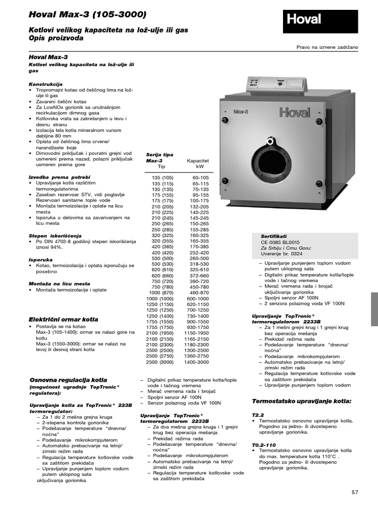 Hoval Max-3 - Katalog | PDF
