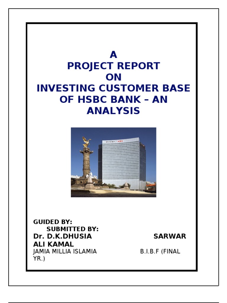 HSBC Customer Investment Analysis | PDF | Analytics | Survey Methodology