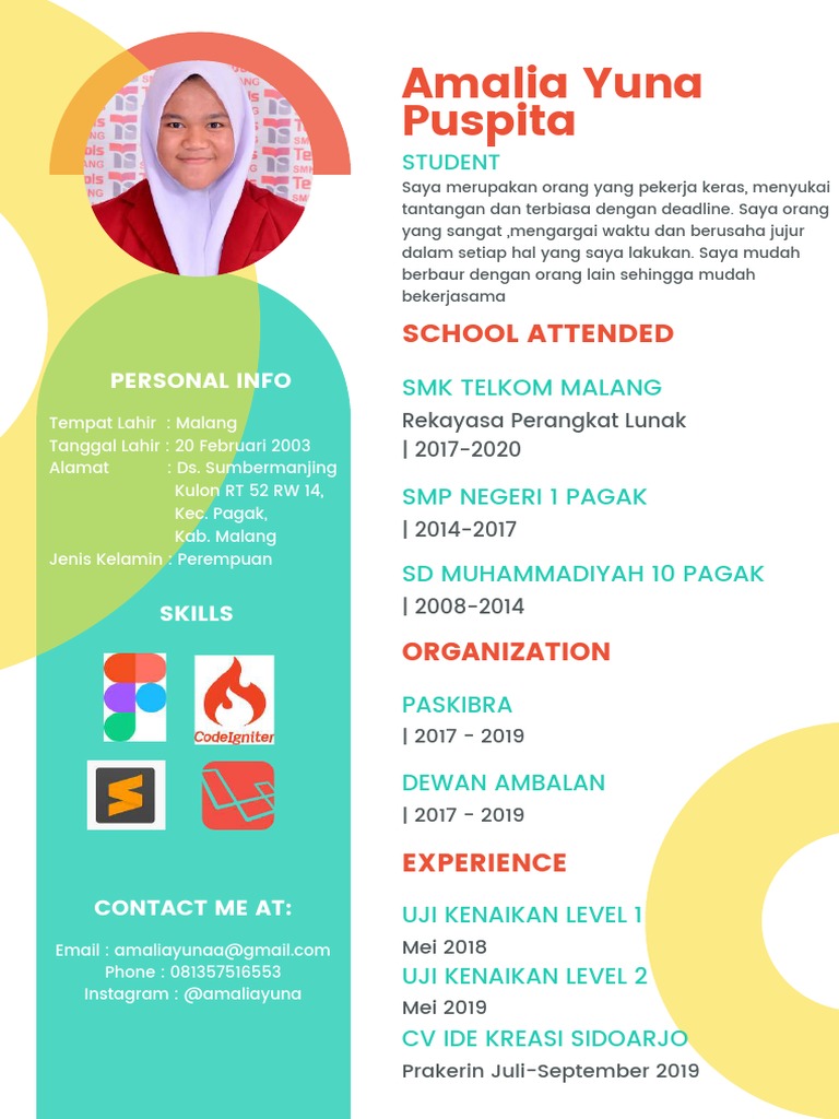 Amalia Yuna Puspita - CV | PDF