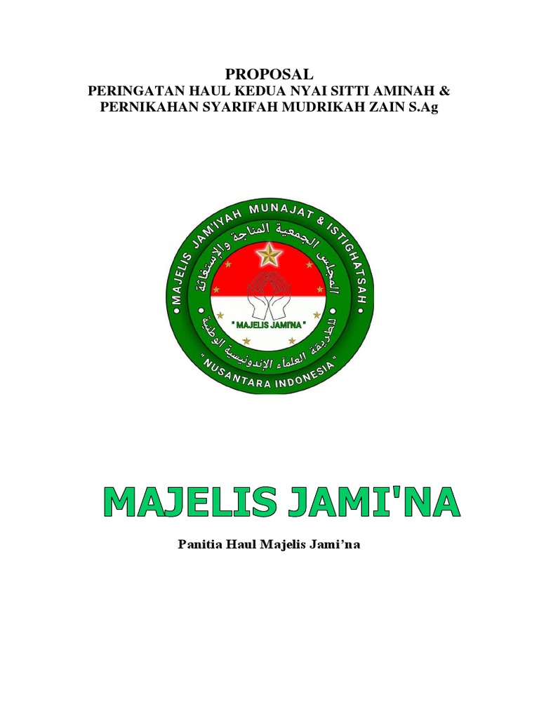 Proposal Haul Kedua Nyai Sitti Aminah | PDF