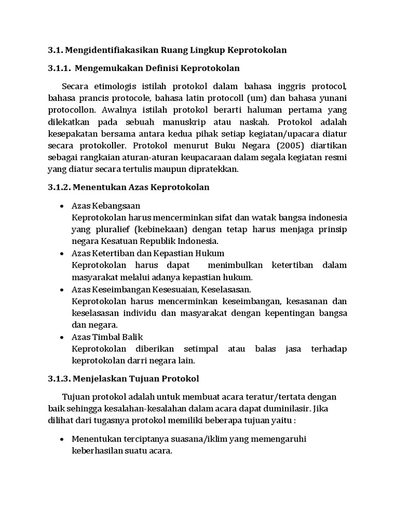 Panduan Lengkap Keprotokolan | PDF | Karier & Perkembangan