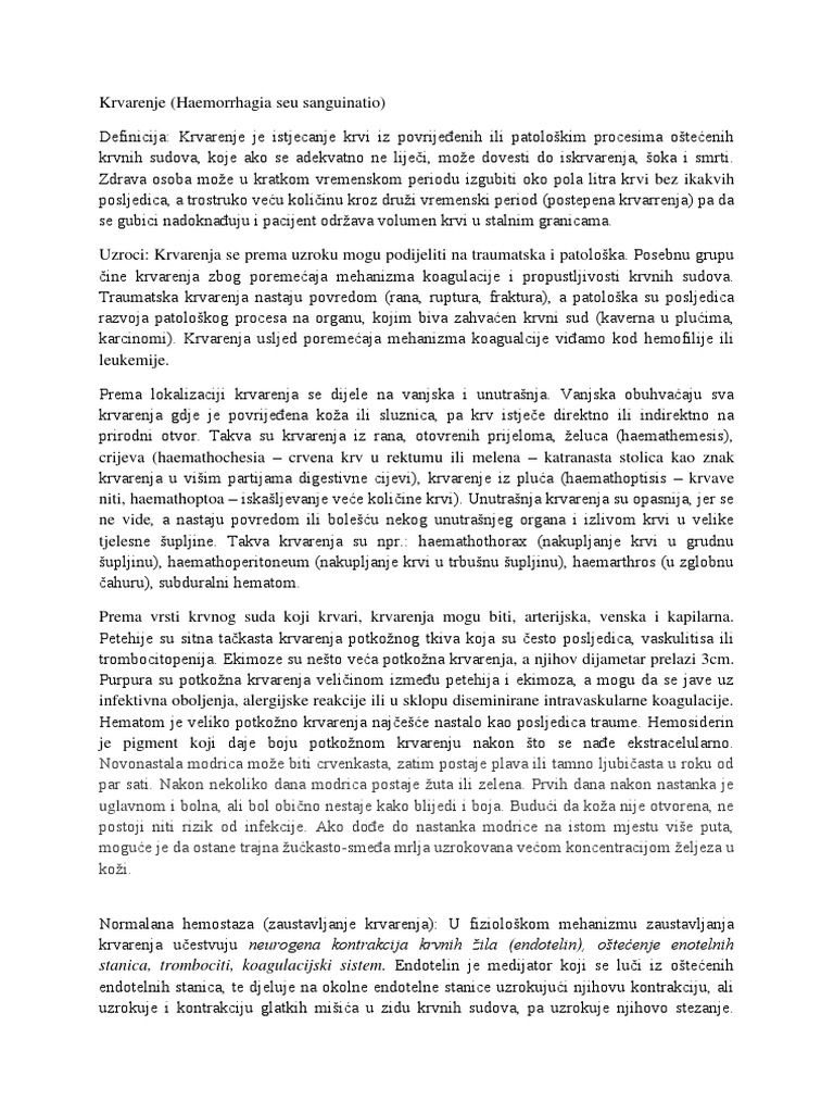 Lekcija 11. Poremećaji Cirkulacije, Embolija, Tromboza, Hiperemija... | PDF