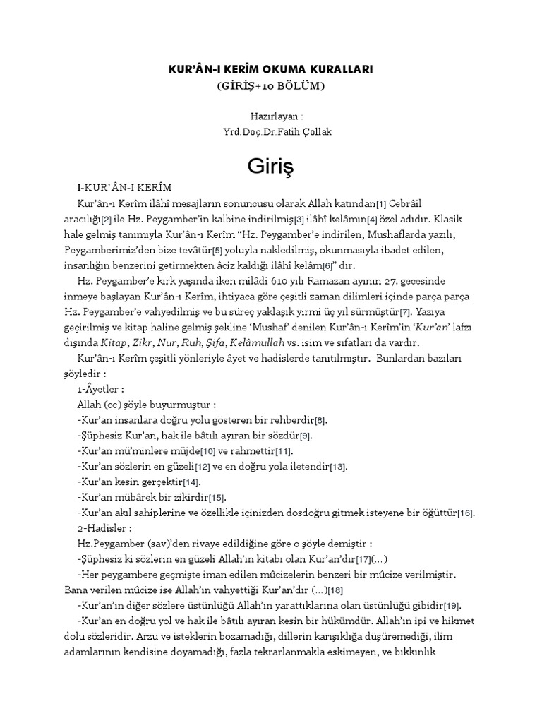 Diyanet Tecvid Kitabi PDF | PDF