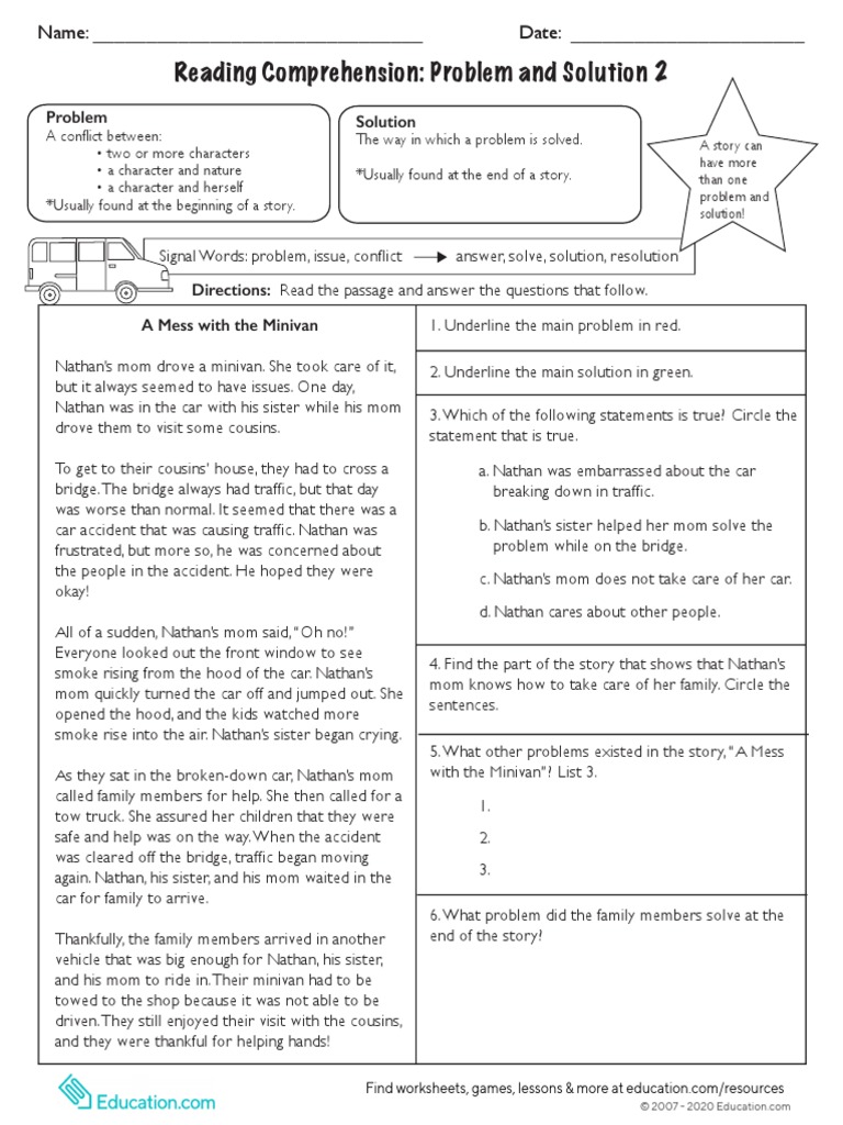 Reading Comprehension Problem and Solution 2 PDF | PDF | General Fiction