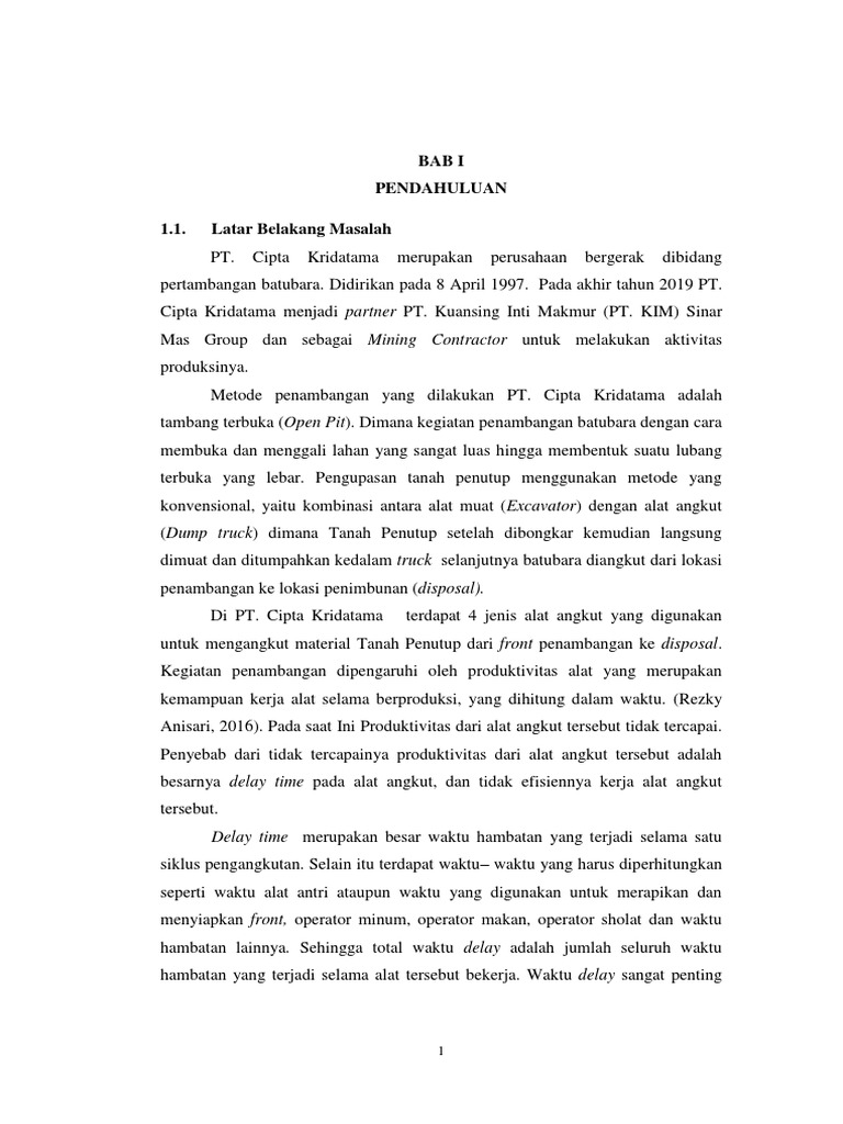 Optimalisasi Efisiensi HD 465 Pertambangan | PDF