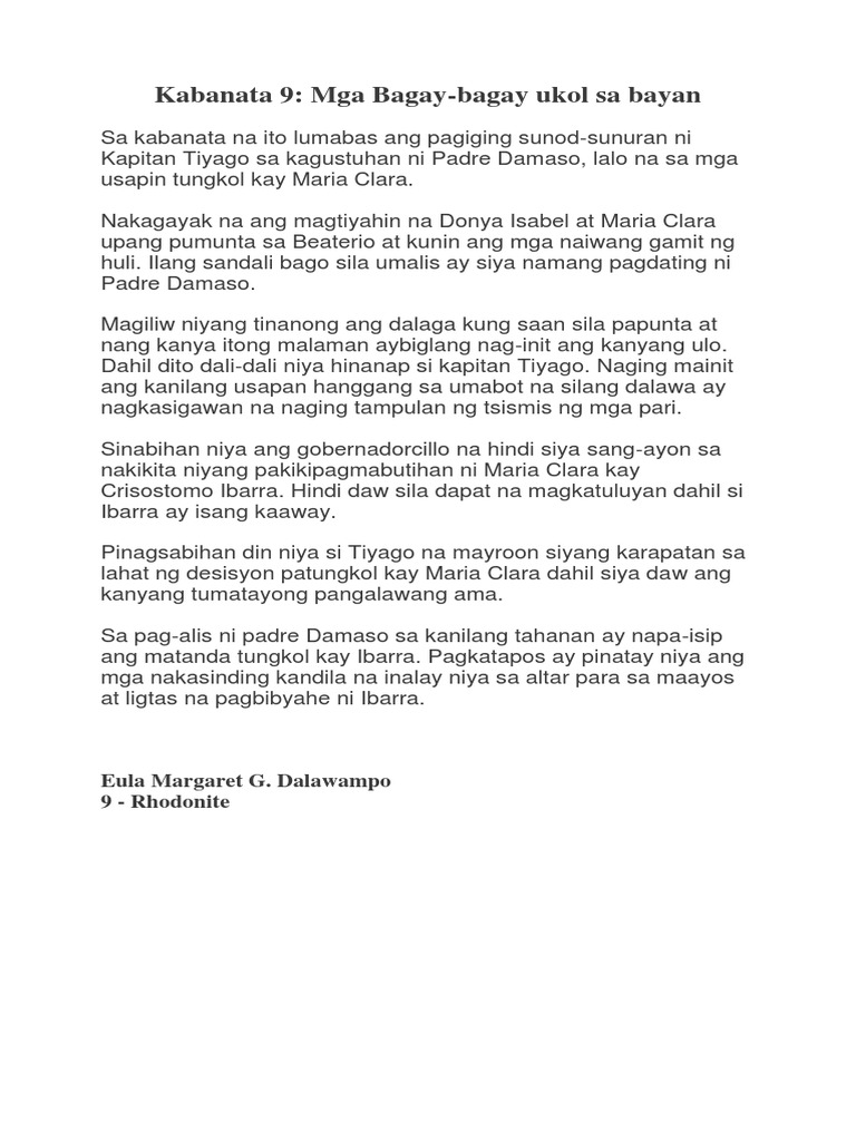 Kabanata 9 | PDF