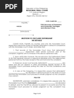 Sample MOTION FOR REDUCTION OF BAIL | PDF | Bail | Prosecutor