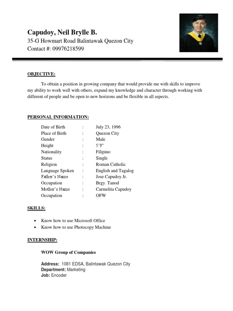 Caps-Resume 23 | PDF