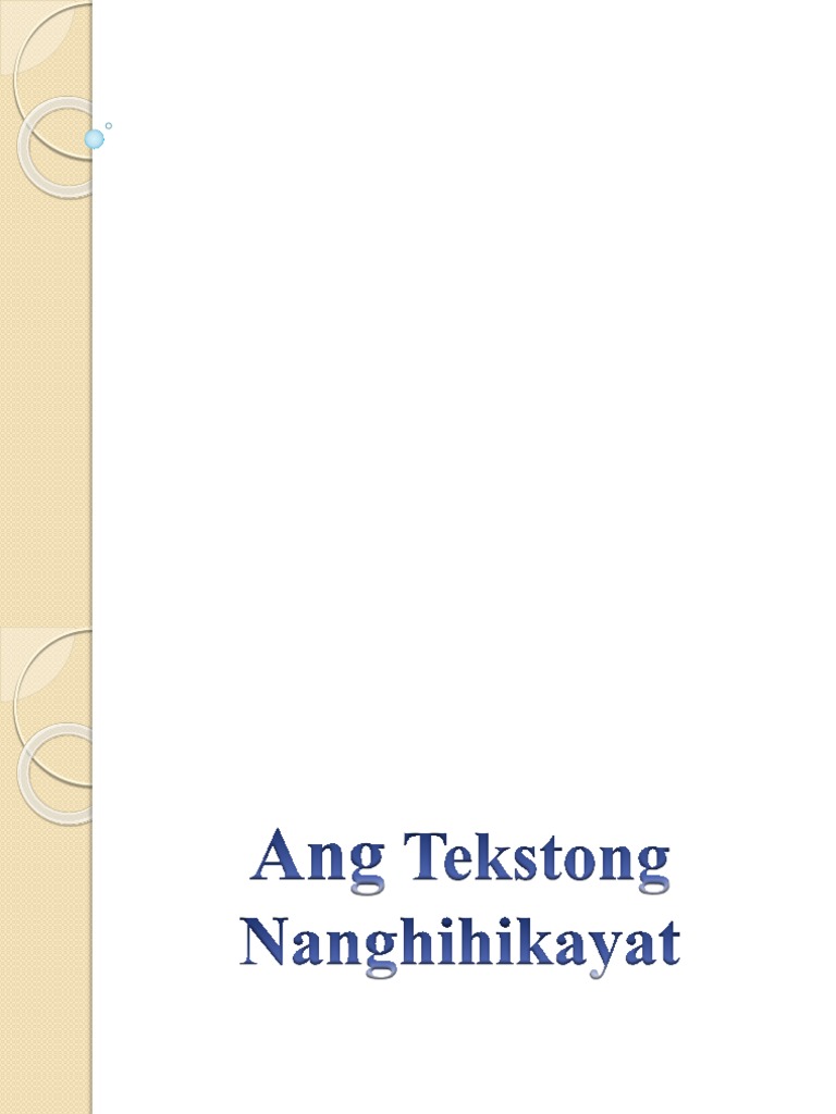 MODULE 3 Nanghihikayat | PDF