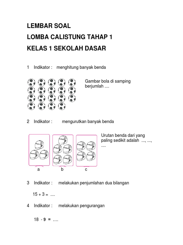 Calistung Kelas I | PDF | Metode & Bahan Ajar | Seni