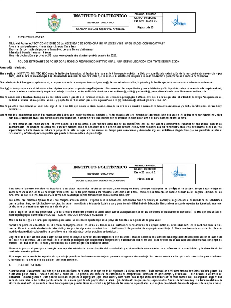 Estructura Formal | PDF