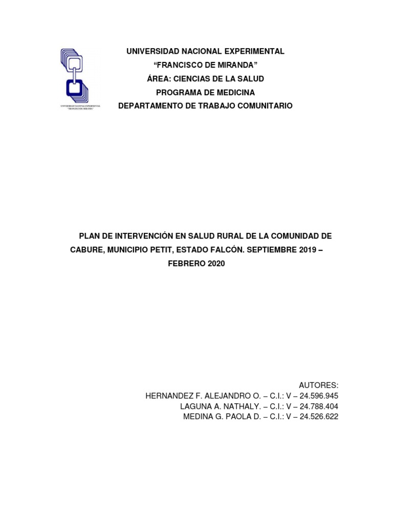 Cabure 1 APS FINAL | PDF