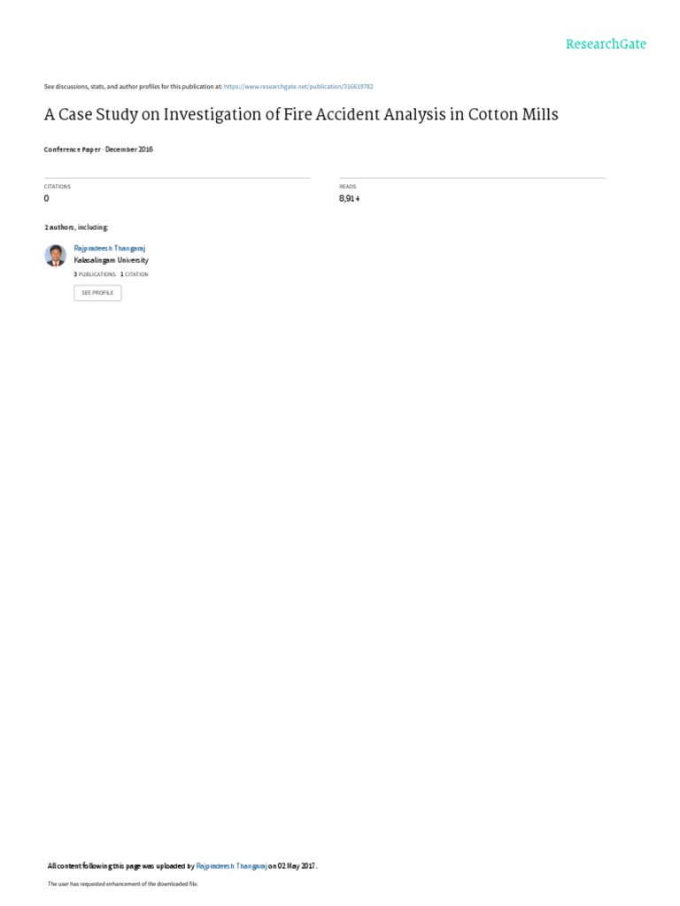 Fire Case Study | PDF