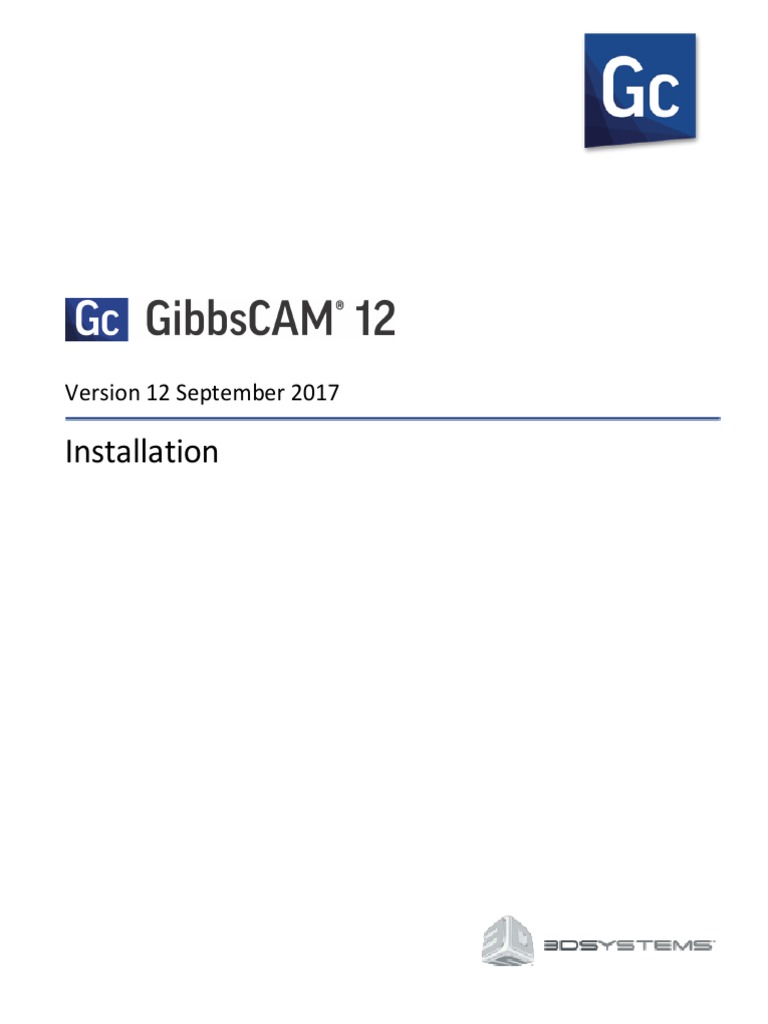 02 Installation Gibbscam v12 | PDF