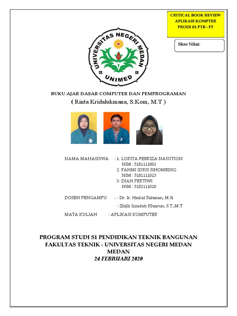 Buku Ajar Dasar Komputer dan Pemrograman | PDF | Komputer