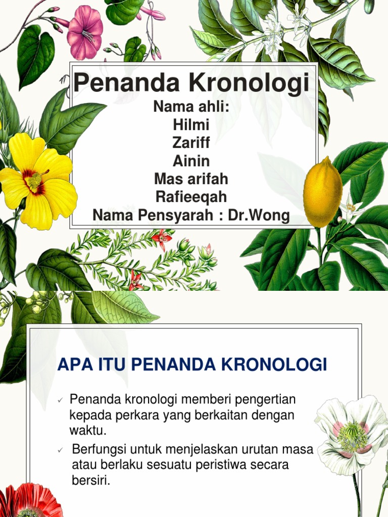 Penanda Kronologi | PDF